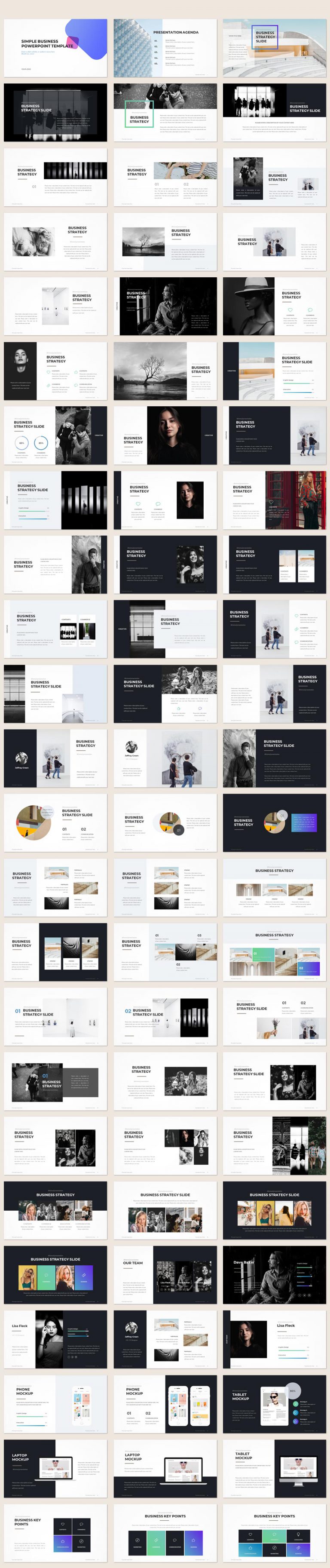 Simple Business PowerPoint Template - Download PowerPoint