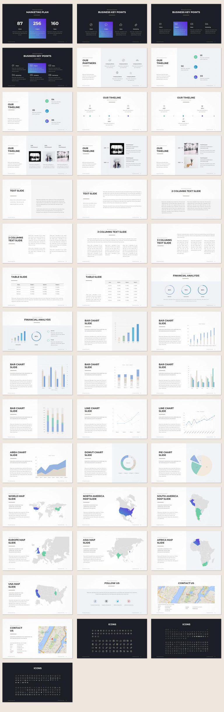 Simple Business PowerPoint Template - Download PowerPoint