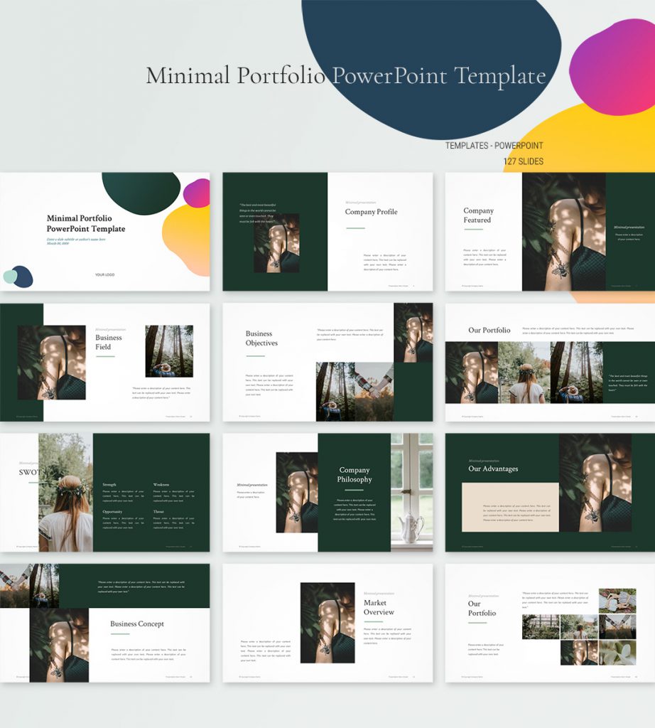 Minimal Portfolio PowerPoint Template - Download PowerPoint Minimal Portfolio PowerPoint Template - Download PowerPoint