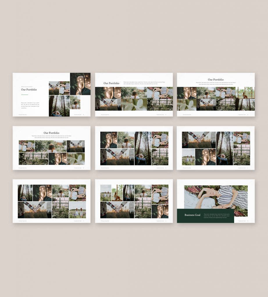 Minimal Portfolio PowerPoint Template - Download PowerPoint