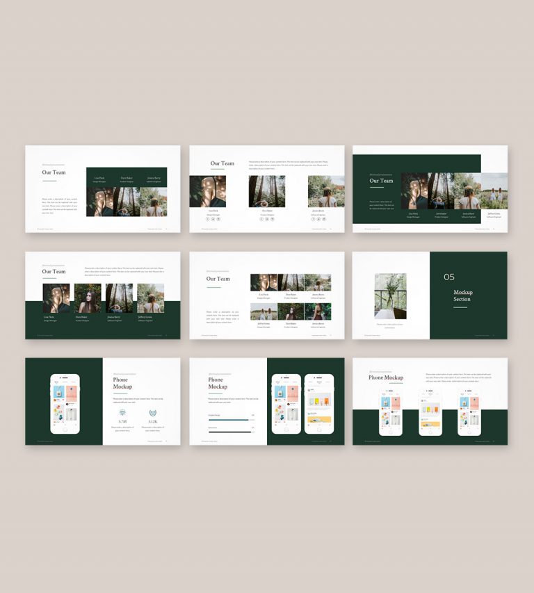 Minimal Portfolio PowerPoint Template - Download PowerPoint