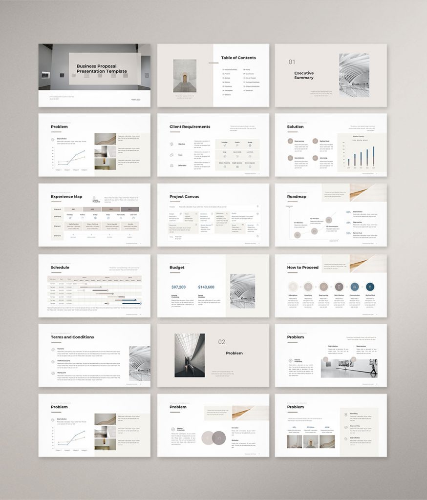 Business Proposal Presentation Template | 110+ Slides