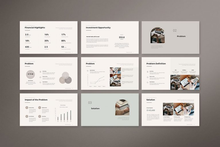 Startup Pitch Deck Presentation Template | Secure Investment Funding