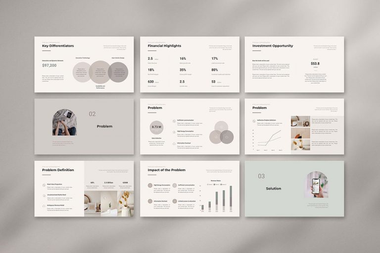 Canva Pitch Deck Presentation Template