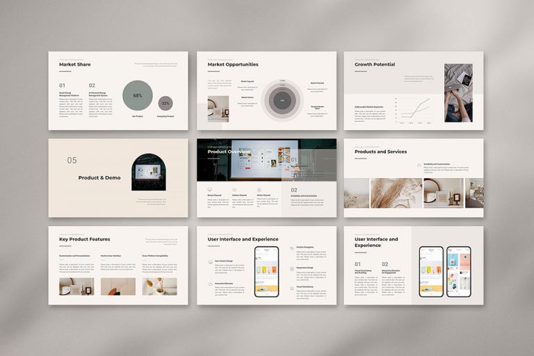 Canva Pitch Deck Presentation Template