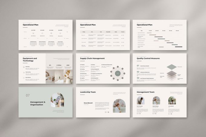 Canva Business Plan Template